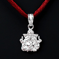 Ganesha Pendant, Silver Ganesh locket, Gold Ganesh Pendant - Rudraksha ...