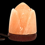 Himalayan Rock Salt Lamp - Glass Shaped Lamp - Rudraksha Ratna - Rudra ...
