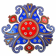 Buy Peacock Design Rangoli Sticker Online @ Low Price - Rudraksha Ratna.