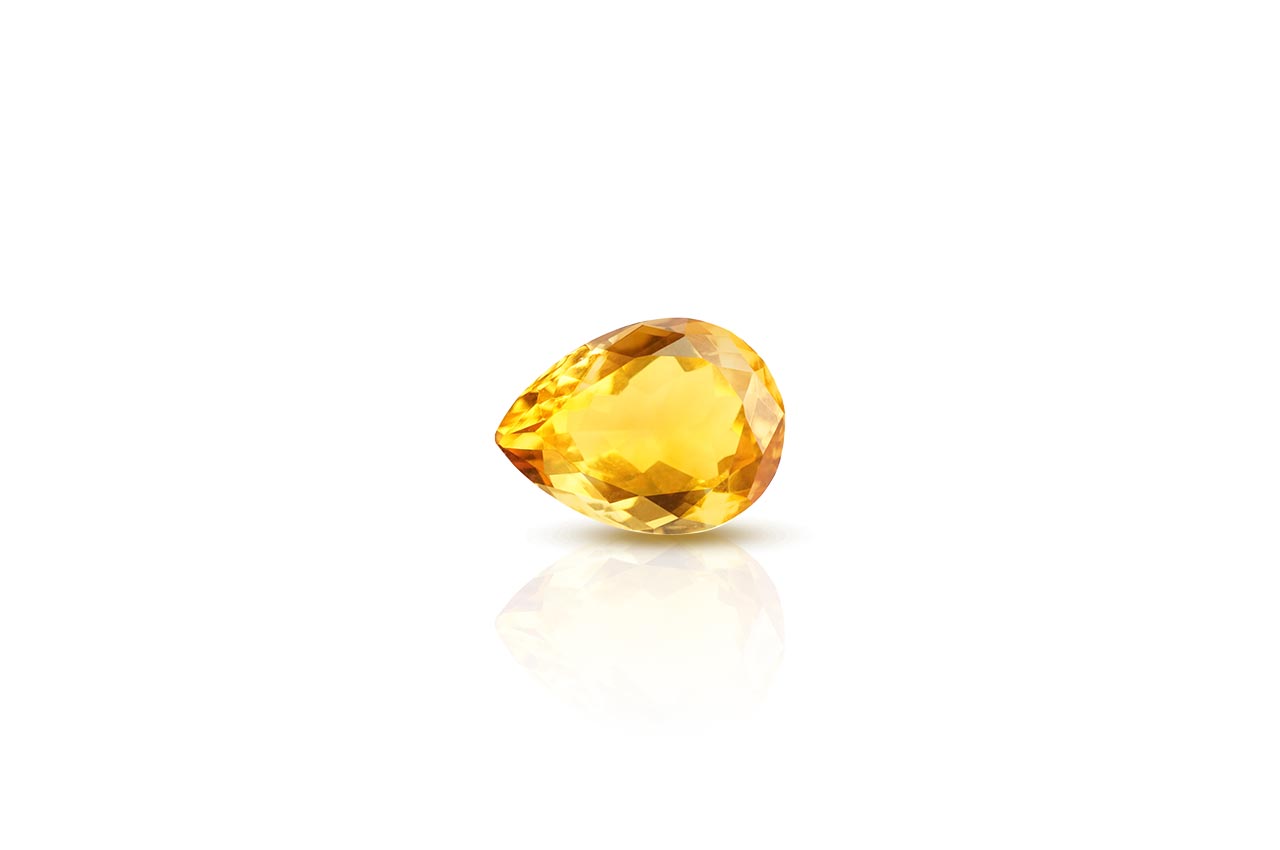 Yellow Citrine in 2.10 Carats Gemstone - Buy Online at Affordable Price