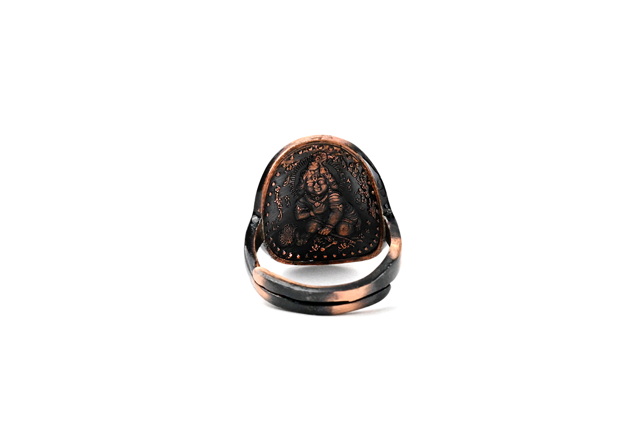 Buy Shree Santan Gopal Yantra Ring in Copper - Rudra Centre