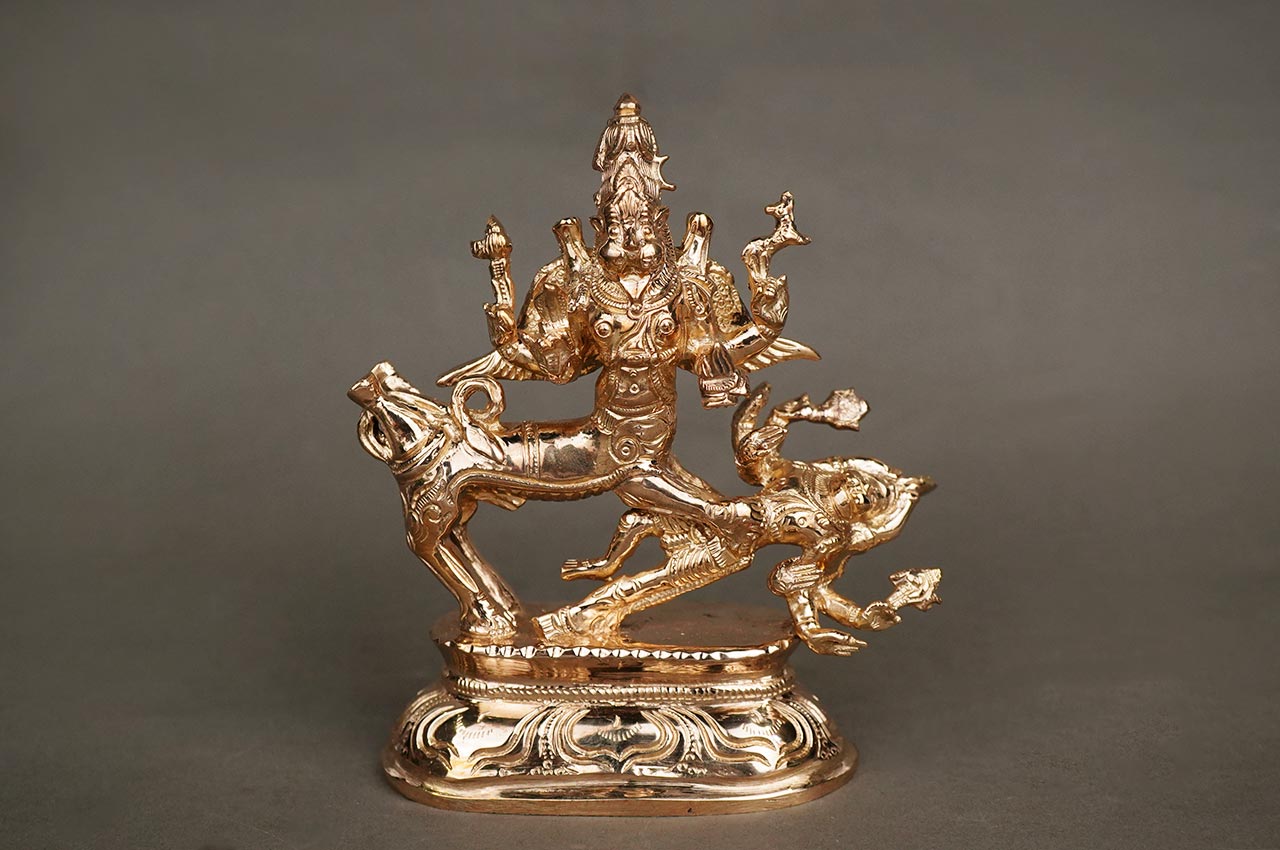Buy Sarabeswara Bronze Idol Online @ Cheap Price - Rudraksha Ratna ...