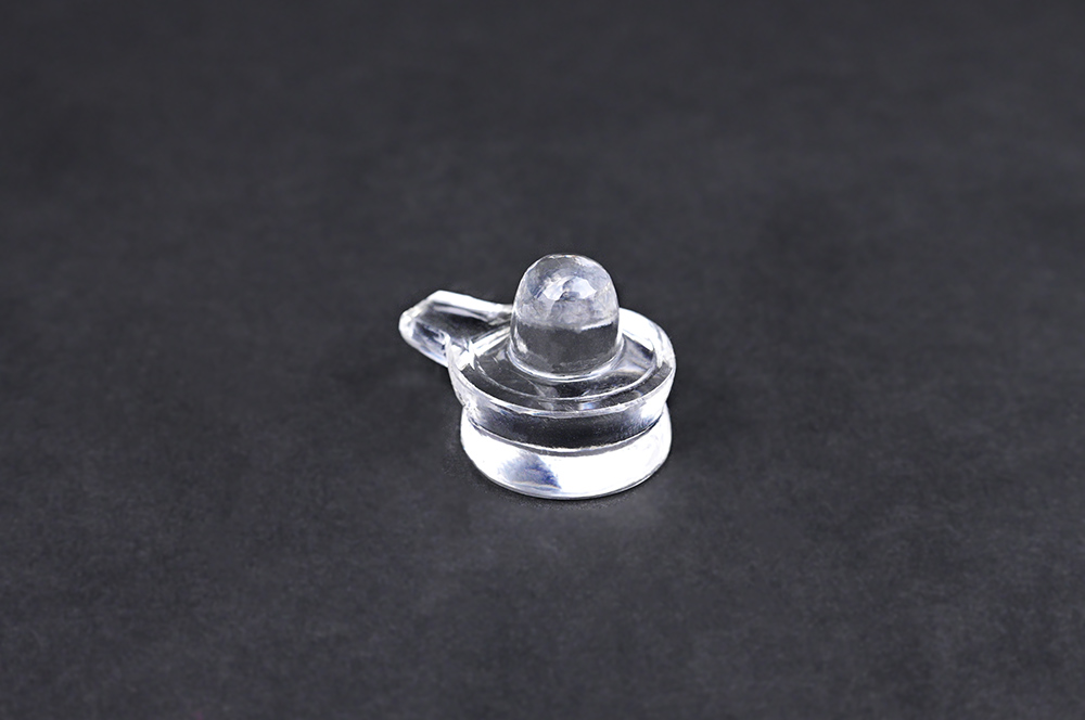 Sphatik Crystal Quartz Shivlingam 31 gms - Rudra Centre