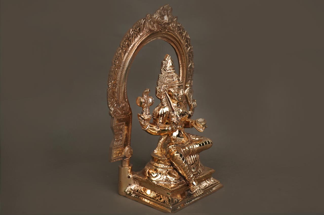 Buy Mariamman Devi With Prabhavalli Arch Bronze Idol Online @ Low Price ...