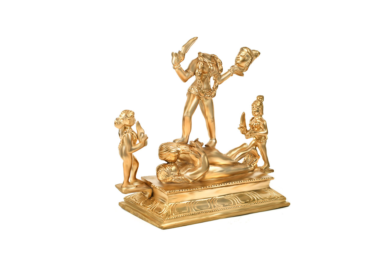 Goddess Chinnamasta idol in Bronze - Rudra Centre