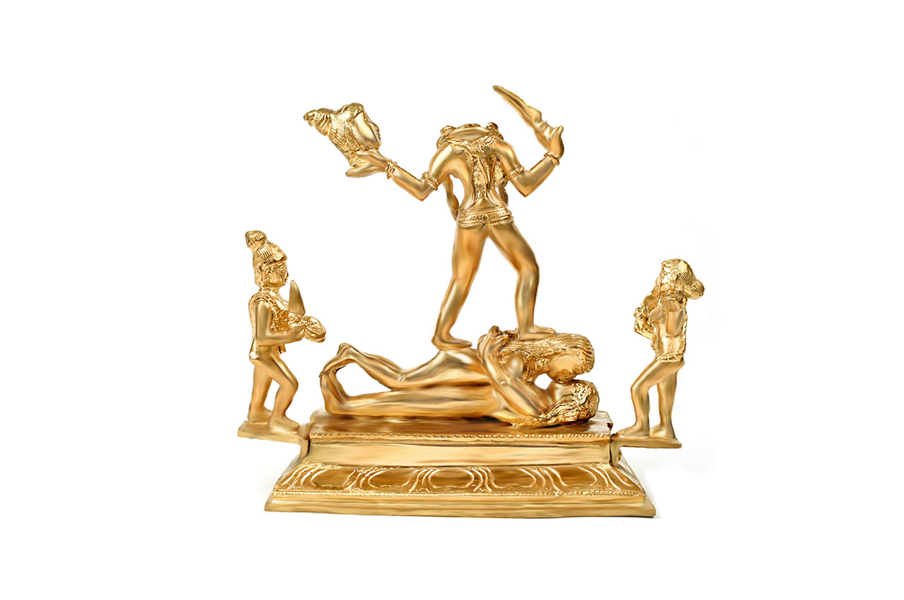Goddess Chinnamasta idol in Bronze - Rudra Centre