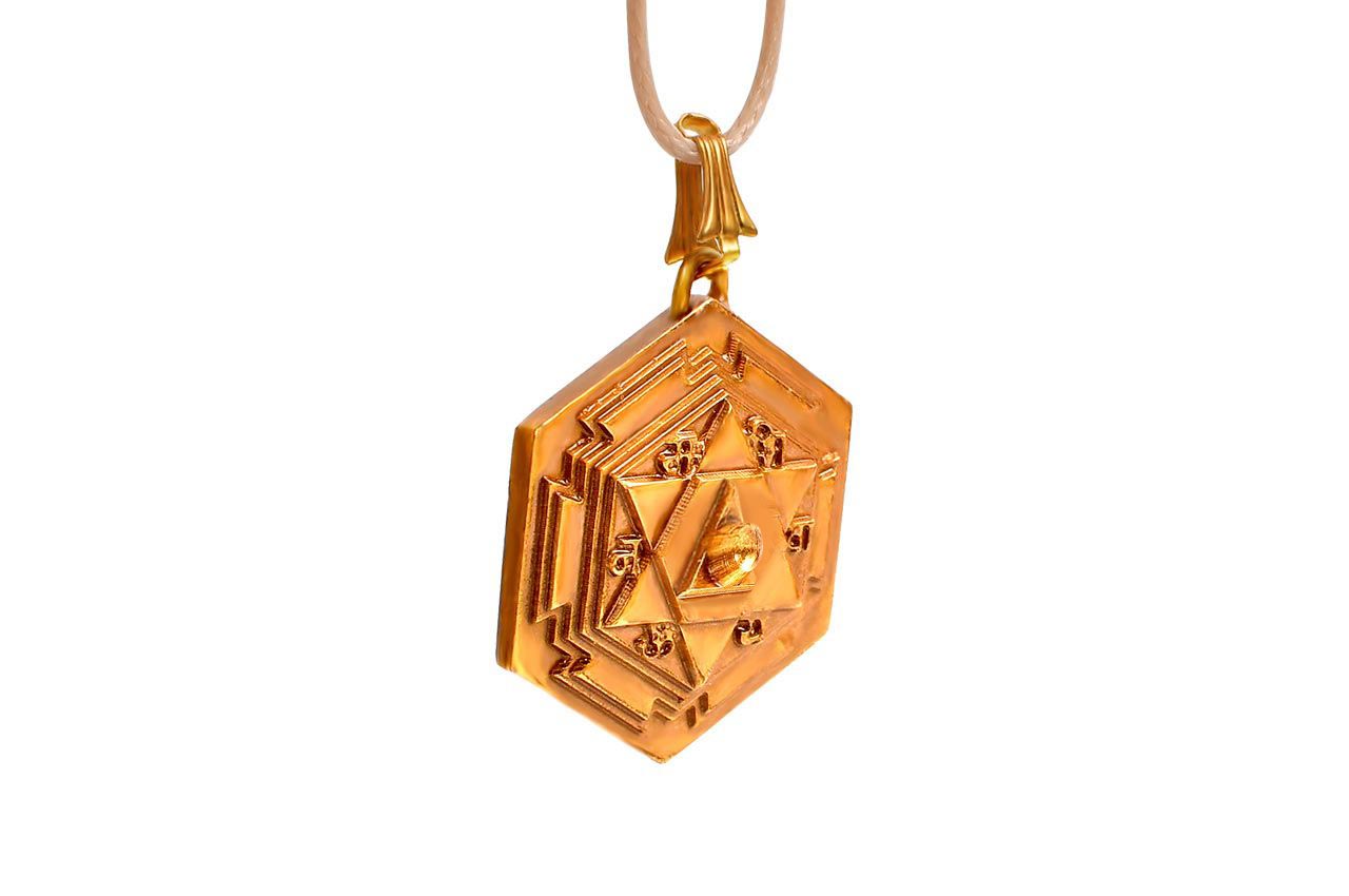 Shiva Yantra Locket in brass - Rudra Centre