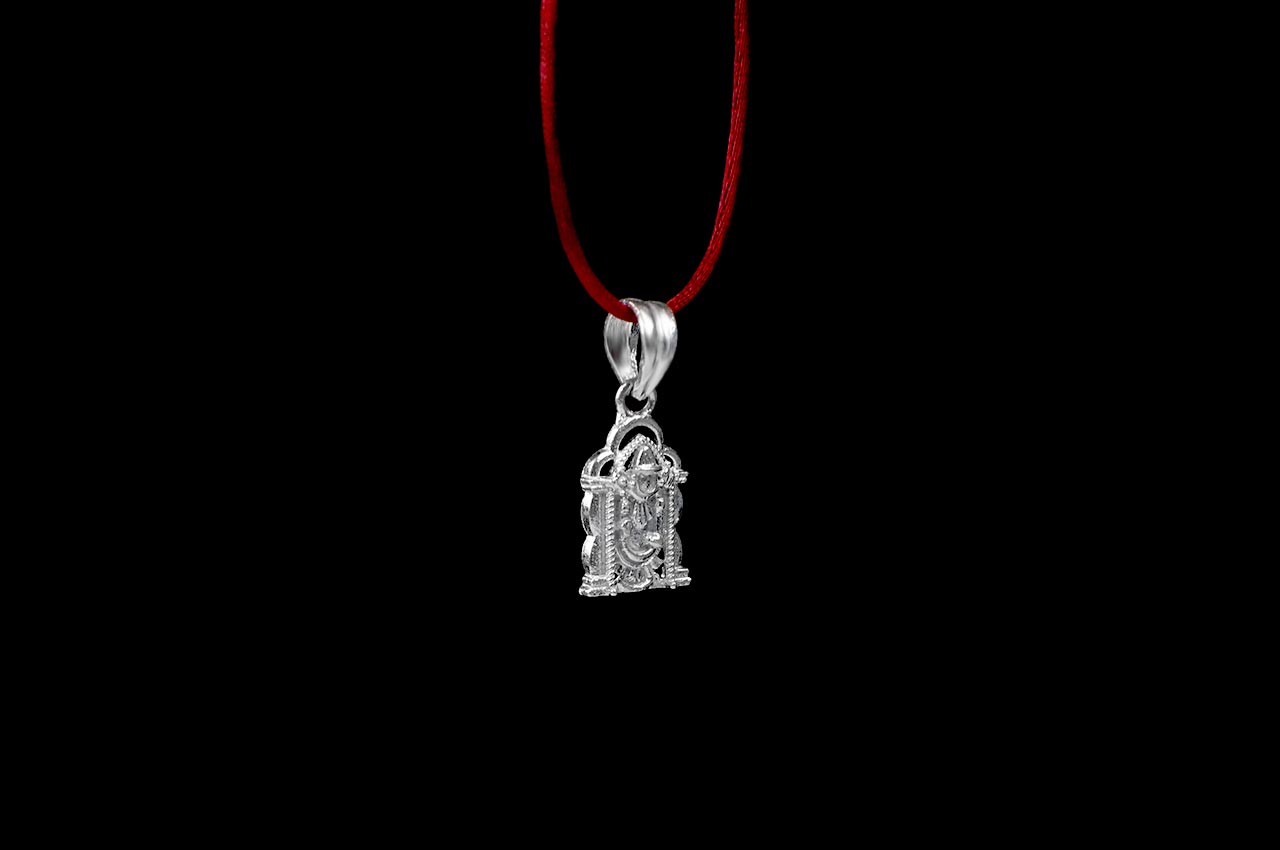 Tirupati Balaji Locket in Pure Silver - III - Rudra Centre