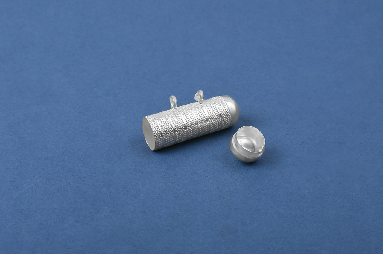 Striped Tabeez Locket Cylindrical III - Rudra Centre