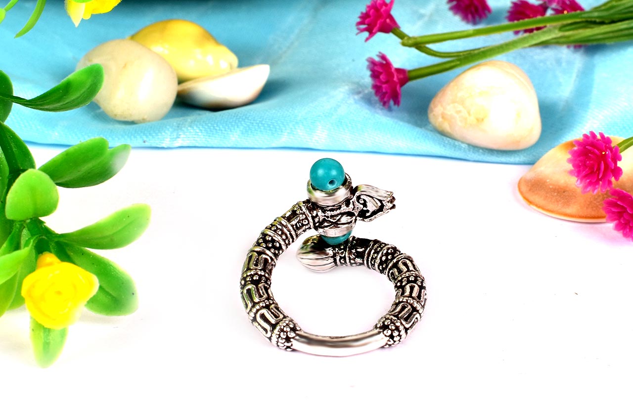 Trishul Silver Ring - Rudra Centre