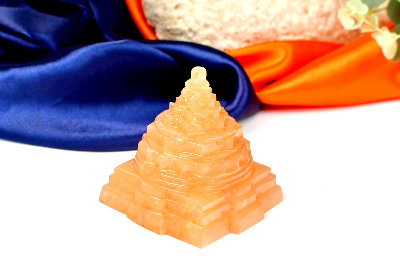 Yellow Jade Shree Yantra 256 gms - Rudra Centre