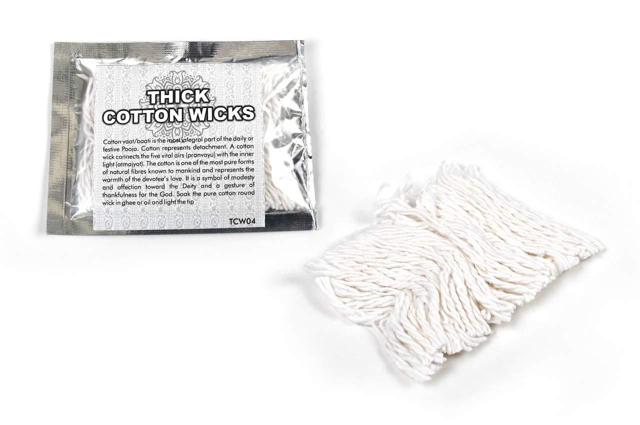 Thick Cotton Wicks - Rudra Centre