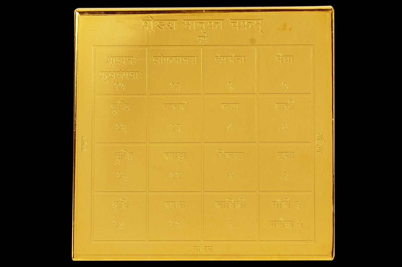 Shodash Matrika Chakram Yantra - Rudra Centre