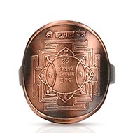 Silver Brass Gold Yantra Rings, Buy Silver Brass Yantra Ring - Rudra Centre