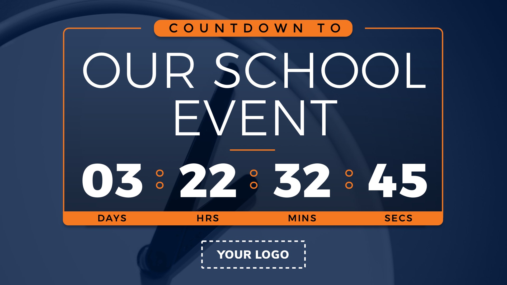 Countdown To Event Digital Signage Template