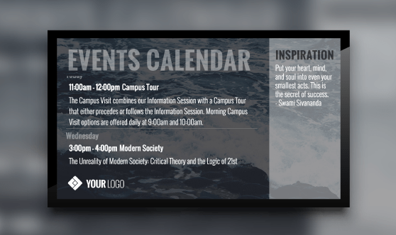 Browse our digital signage templates | Library | Rise Vision