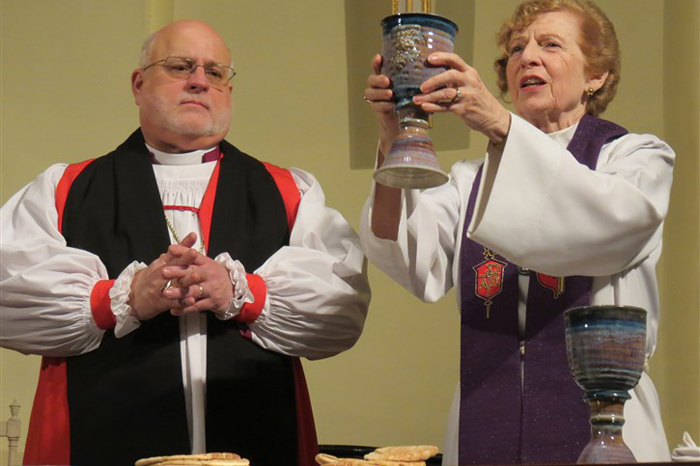 UM bishop presides over Holy Communion with Episcopal Church