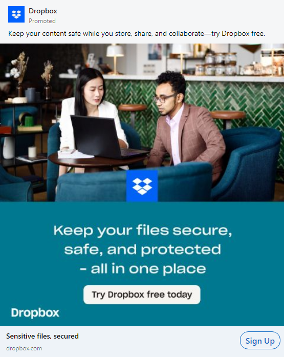 Dropbox Ad Spend, Creatives, App Downloads & Revenue | Sensor Tower