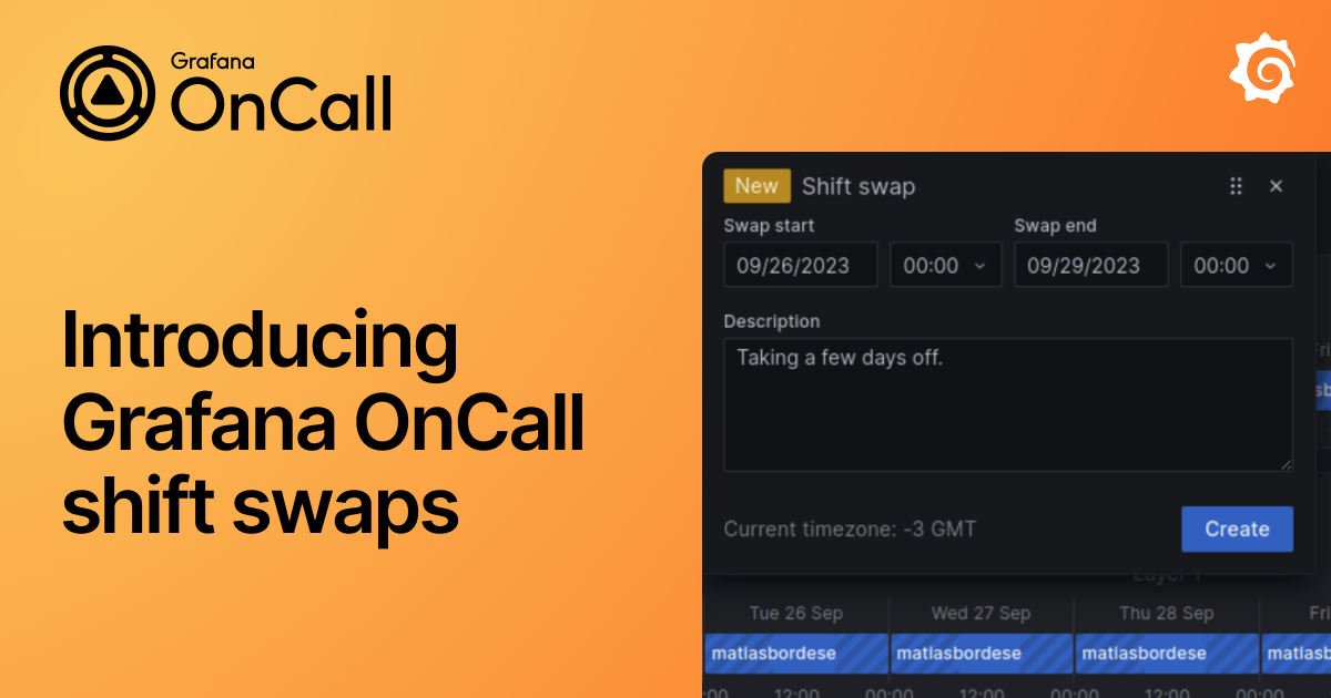 Introducing Grafana OnCall shift swaps: A simpler way to exchange on ...