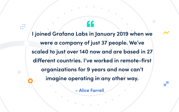 Meet the Grafana Labs team: Alice Farrell, VP of People Ops | Grafana Labs
