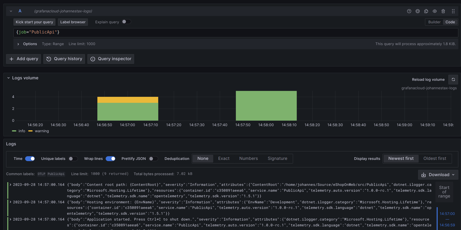 How to configure OpenTelemetry .NET Automatic Instrumentation with Grafana Cloud | Grafana Labs