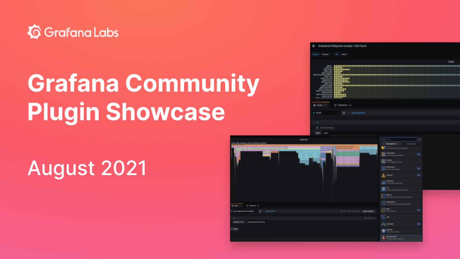 Grafana Community Plugin Showcase: August 2021 | Grafana Labs