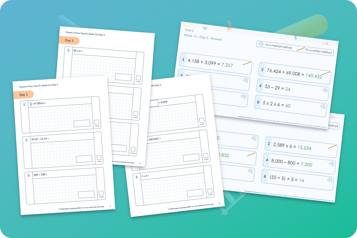 KS1 & KS2 Arithmetic Maths Resources | Third Space Learning | Maths Hub ...