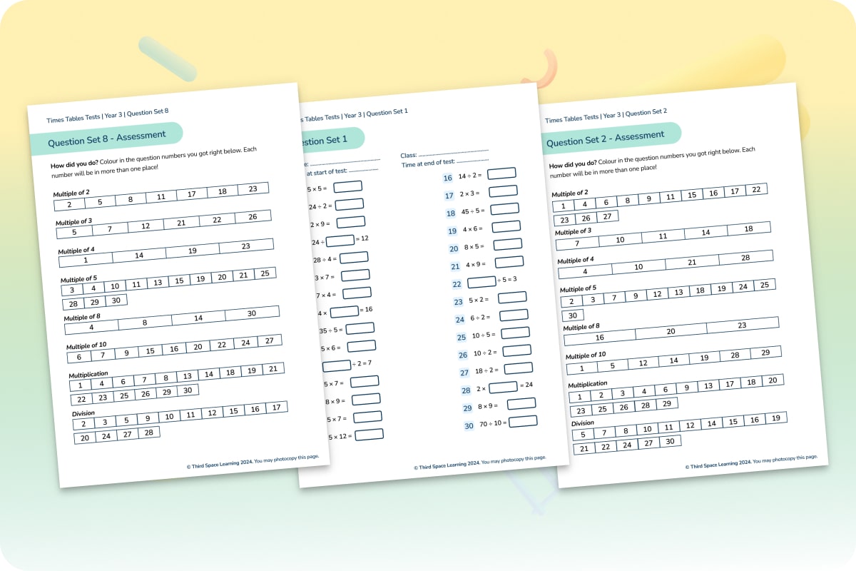 Ultimate Times Tables Resource Pack Year 3 | Maths Hub | Third Space ...