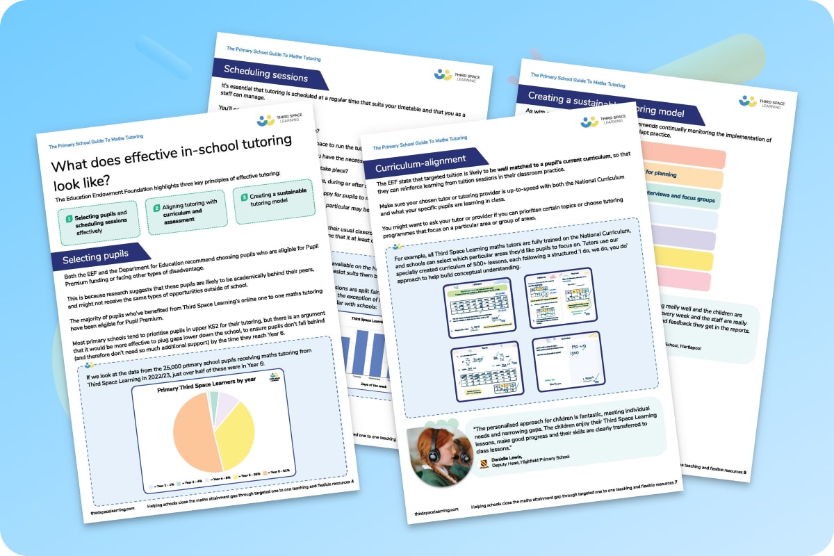 School Leader Guides | Primary Maths | Third Space Learning Resources ...