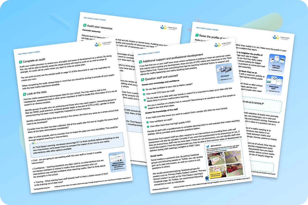 The Primary Maths Leader’s Toolkit