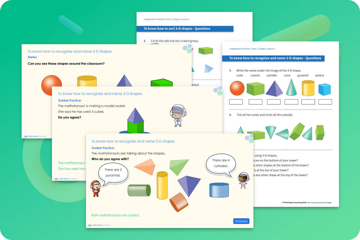 KS1 & KS2 Properties of Shape Maths Resources | Third Space Learning ...