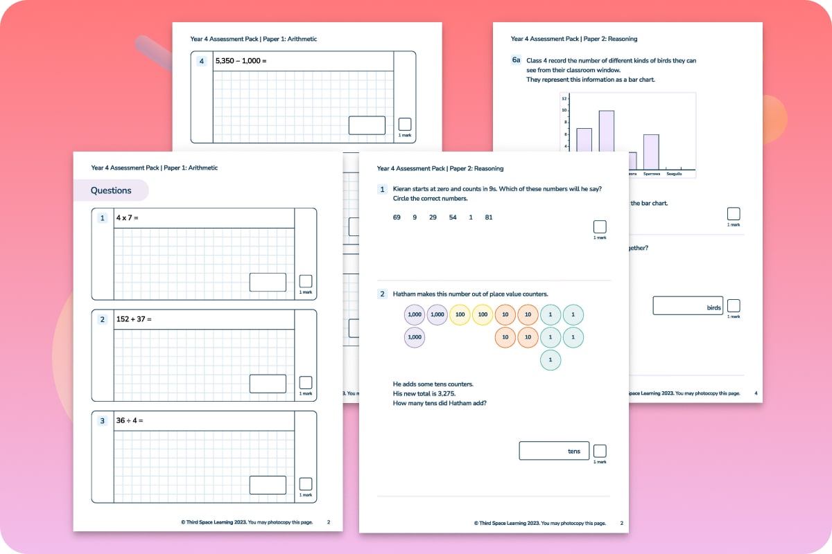 Arithmetic and Reasoning Paper Practice | Year 4