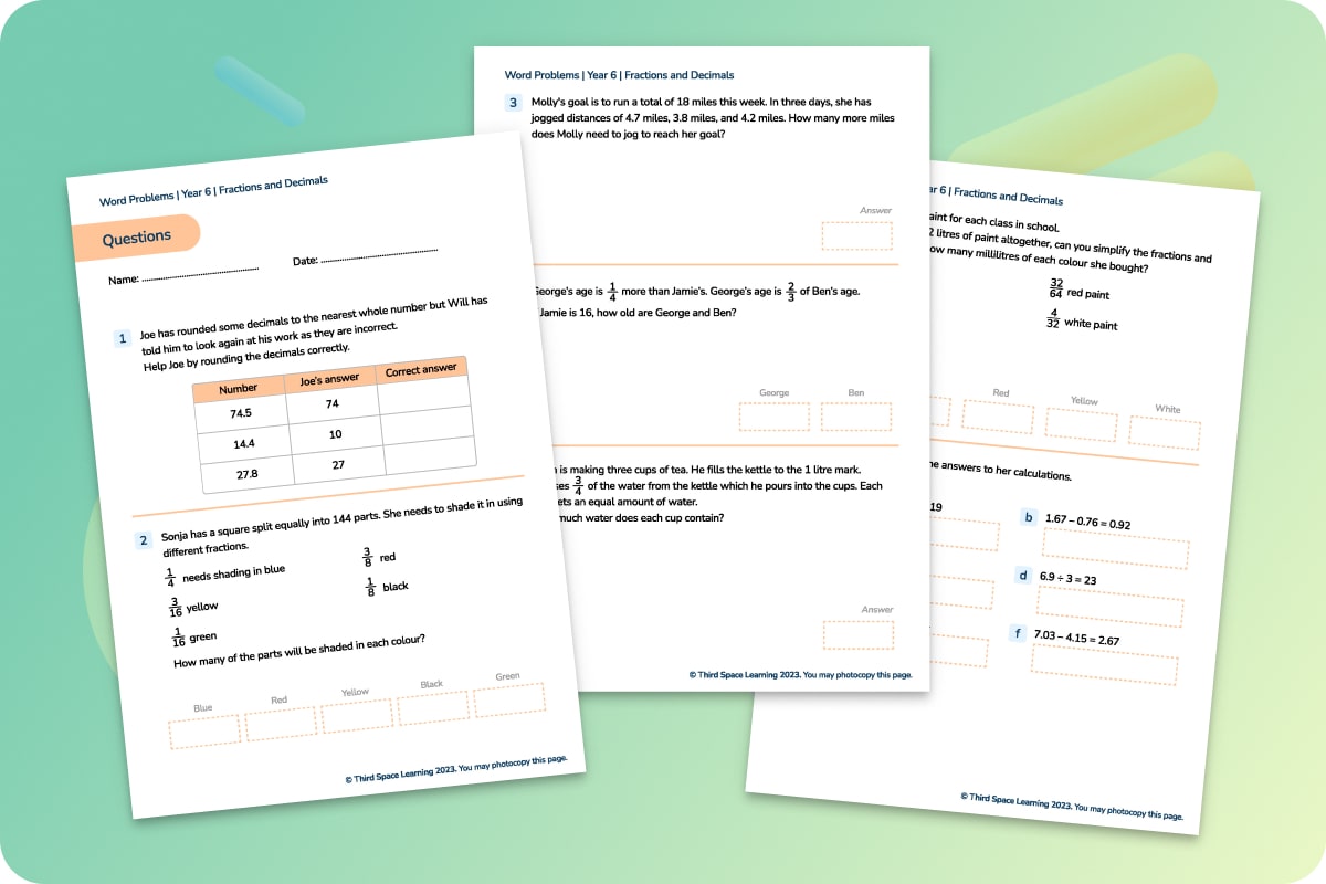 Decimal Word Problems Adding And Subtracting Decimals Worksheets