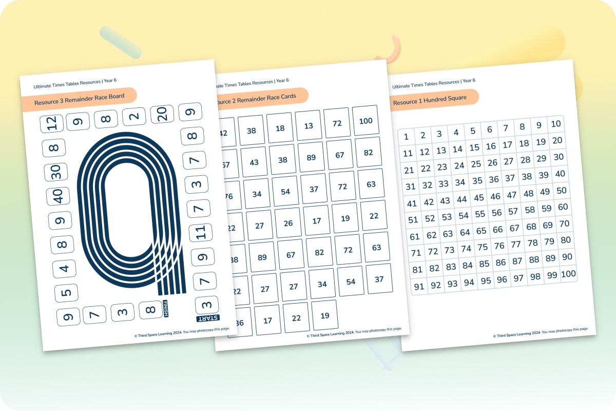 Ultimate Times Tables Resource Pack Year 6 | Maths Hub | Third Space ...