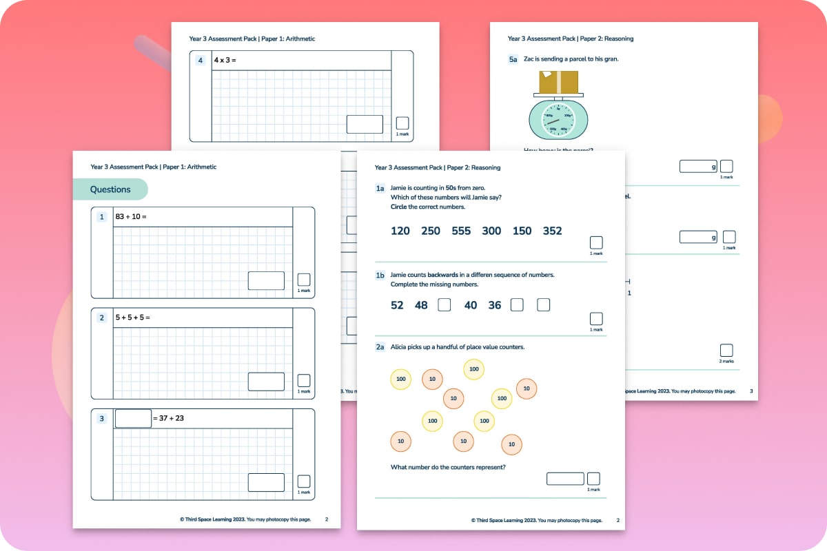 Arithmetic and Reasoning Paper Practice | Year 3