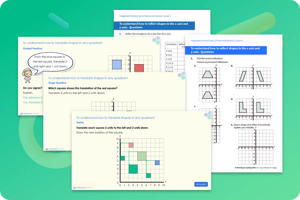 Ready-To-Go Lessons V2 | Position And Direction | Year 6