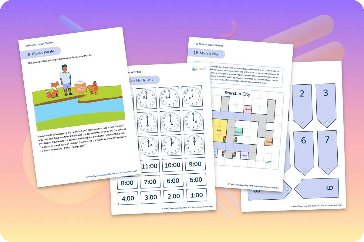 15 Amazingly Fun Maths Lesson Starters KS1 | Maths Hub | Third Space ...