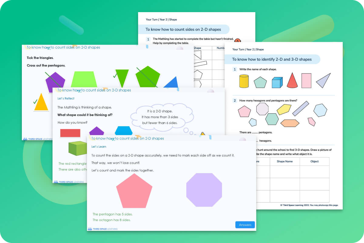 Ready-To-Go Lessons V3 | Shape | Year 2