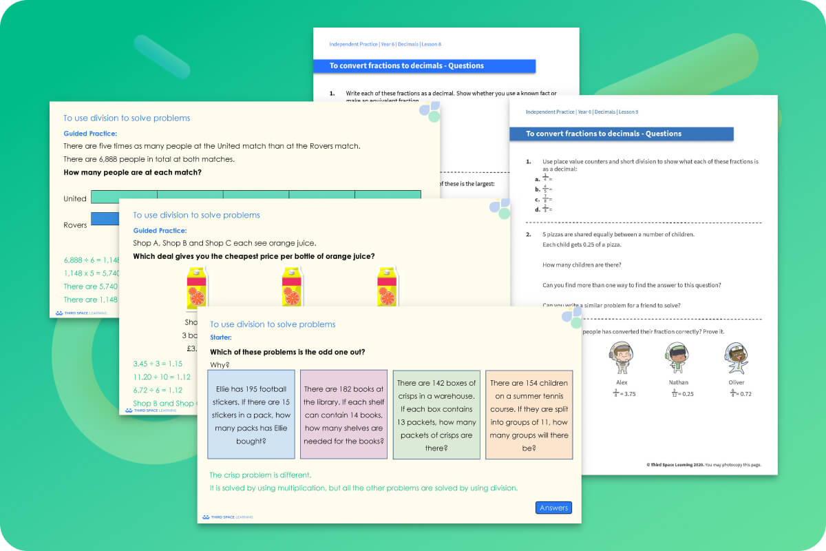 Ready-To-Go Lessons V2 | Decimals | Year 6