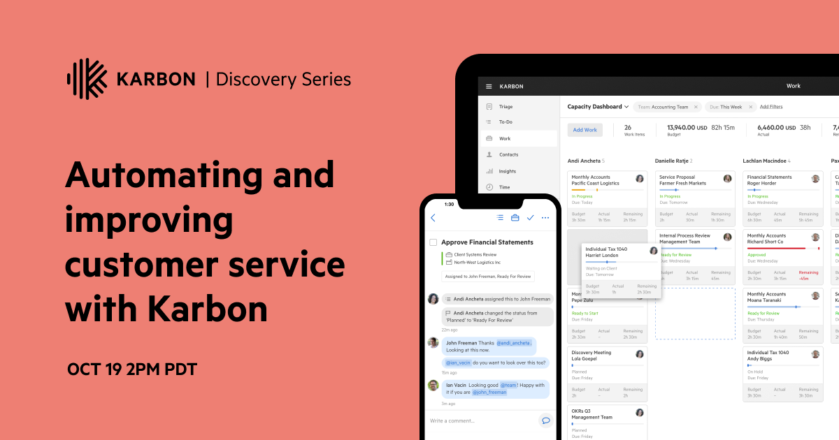 Automating and improving customer service with Karbon | Karbon Magazine