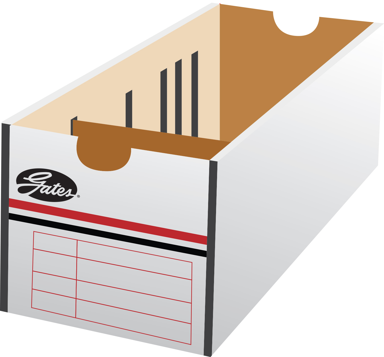 Gates | Cardboard Bin Box (Carton of 50) 78208 | Arnold Motor Supply