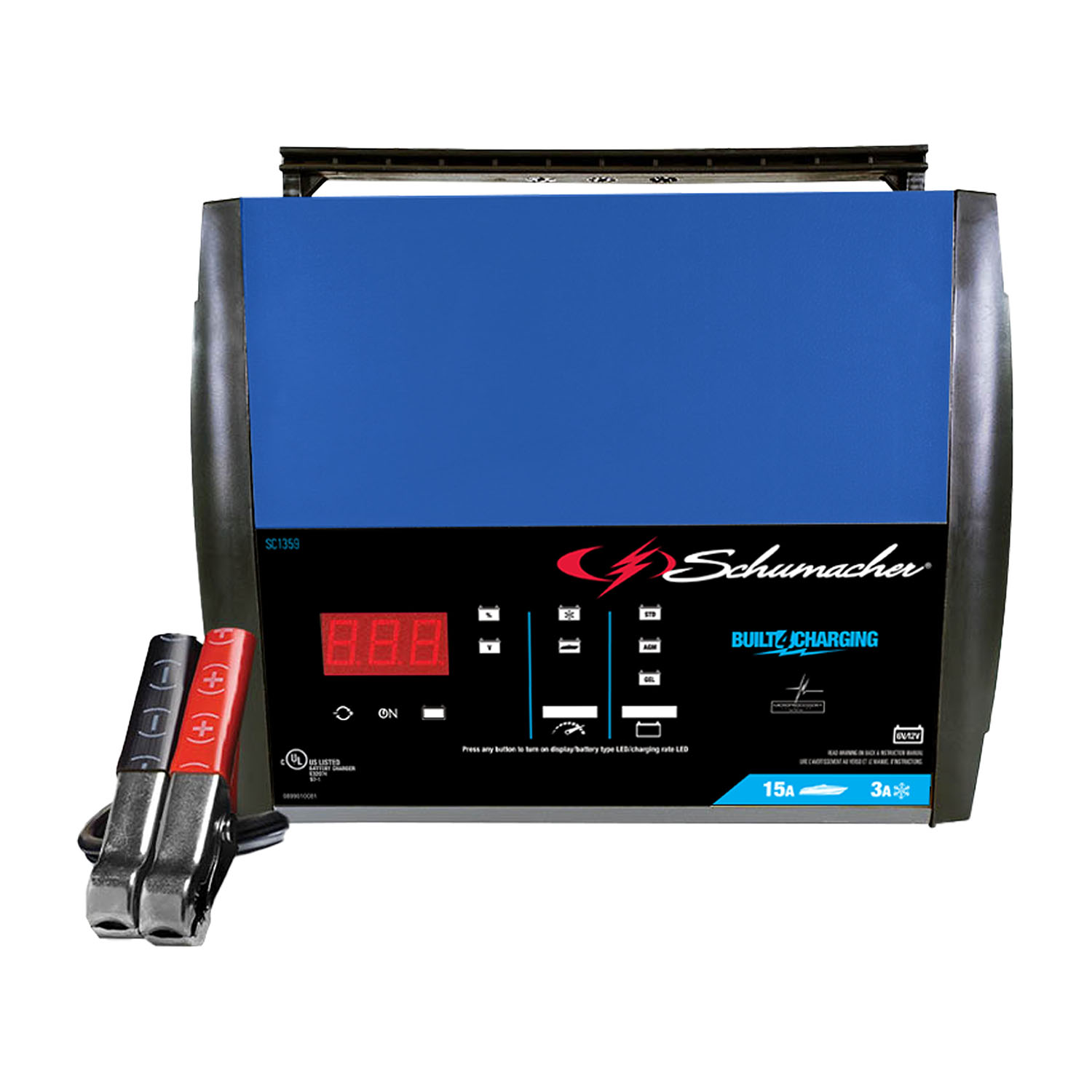 Schumacher | FULLY AUTOMATIC 15/3 AMP 6/12V BATTERY CHARGER/MAINTAINER ...