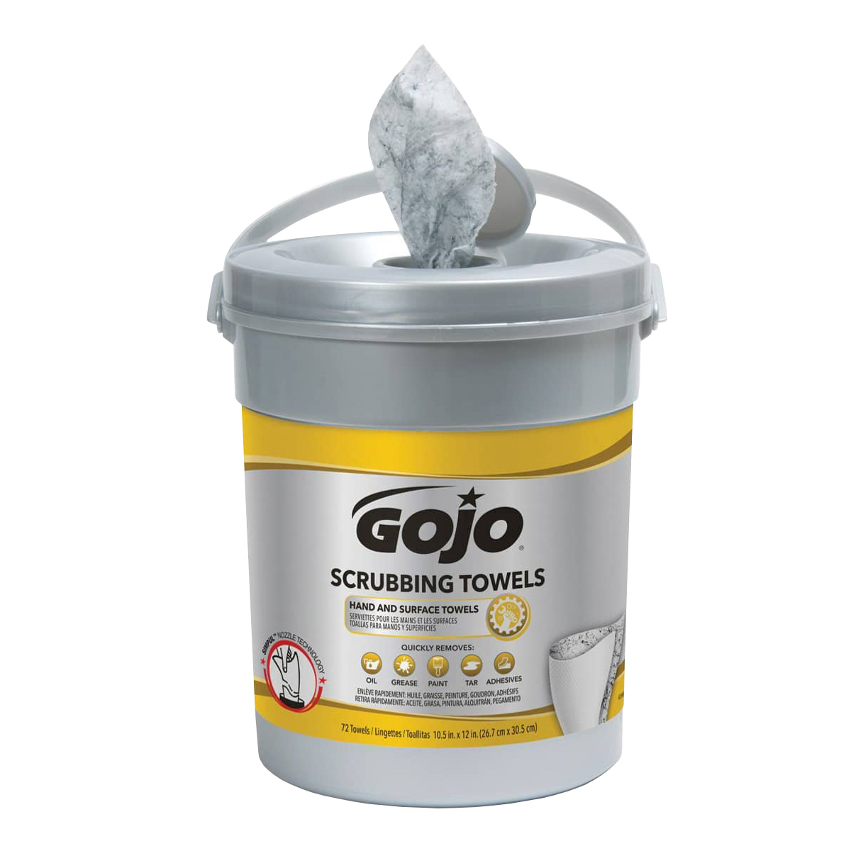 GOJO | Gojo scrubbing towels 72 count bucket 6396-06 | Arnold Motor Supply