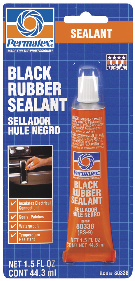 Permatex | Black rubber sealant 80338 | Arnold Motor Supply