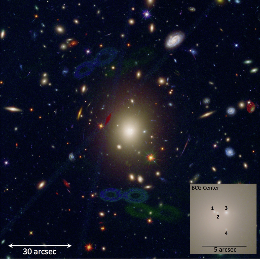 Figure 1 from A Brightest Cluster Galaxy with an Extremely Large Flat Core