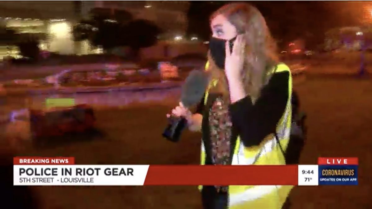 WAVE-TV Reporter and Cameraman Shot With Pepper Balls During Louisville ...