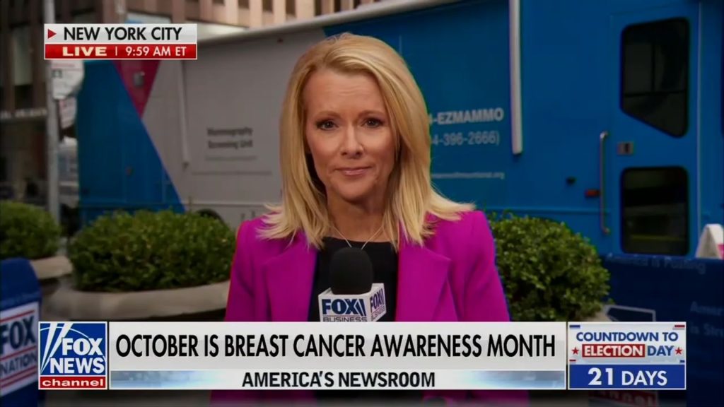 Gerri Willis Brought Mount Sinai’s Mobile Mammography Truck to Fox News HQ