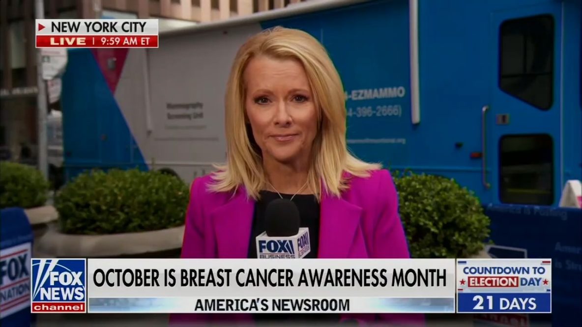 Gerri Willis Brought Mount Sinai’s Mobile Mammography Truck to Fox News HQ