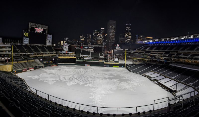 Carmichael Lynch Teams Up With Artist Simon Beck to Turn Target Field ...