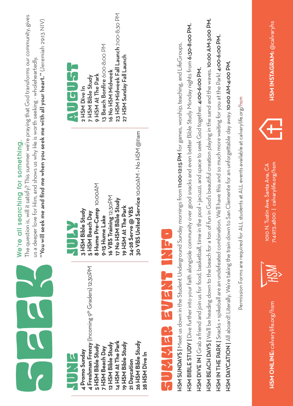 High School | Calvary Church of Santa Ana